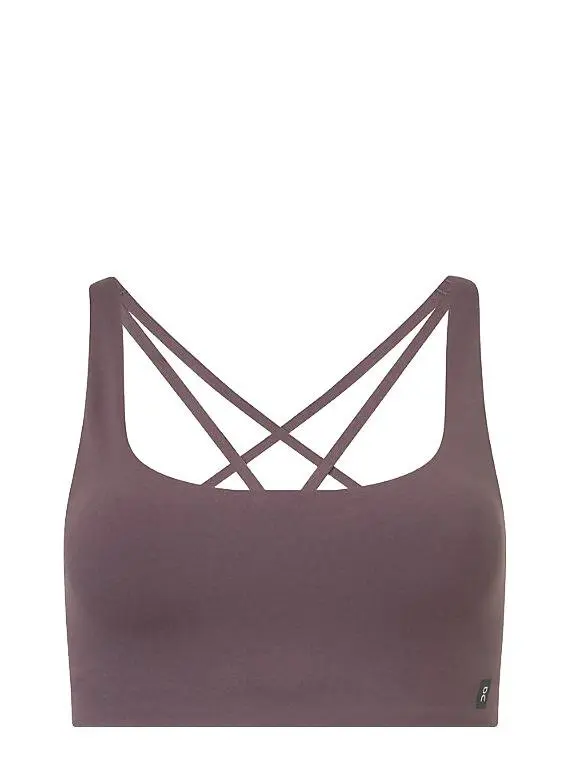 On Studio Stretch-woven Bra - Pebble