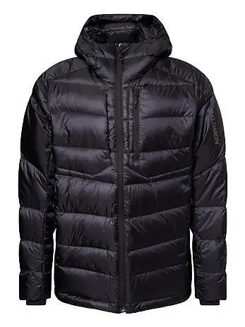 SALOMON Elixir Ultra Hooded Shell-down Jacket - Deep Black