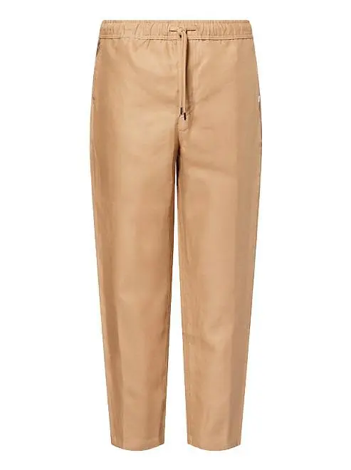 Derek Rose Tapered Linen Trousers - Neutral