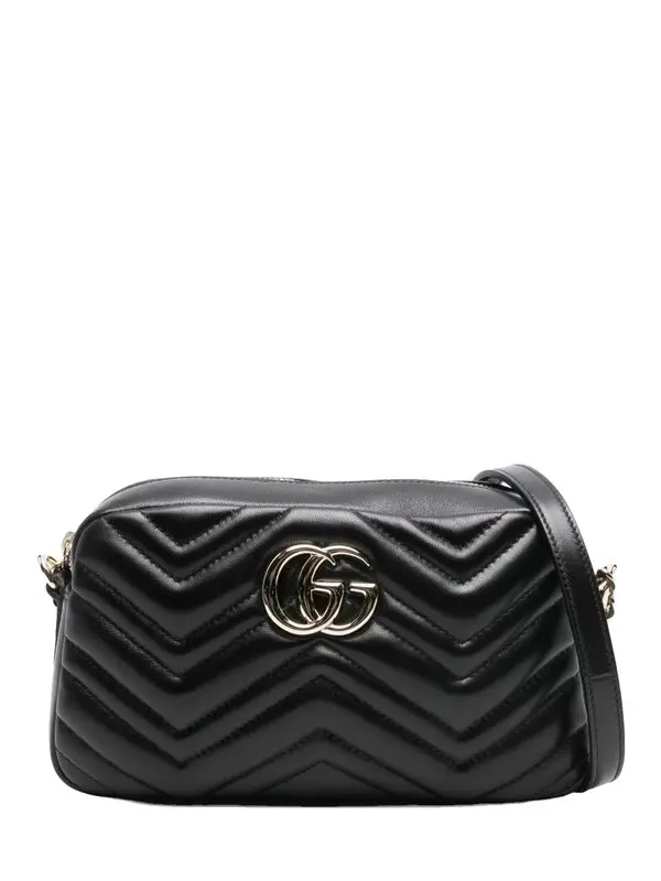 Gucci Gg Marmont Leather Camera Bag - Black