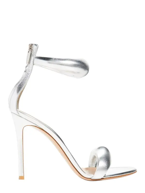 GIANVITO ROSSI Bijoux Napa Leather Sandals - Silver