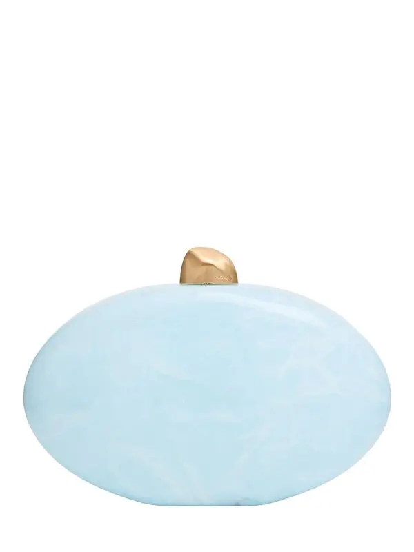 Cult Gaia Eviana Marbled Acrylic Clutch - Light Breeze