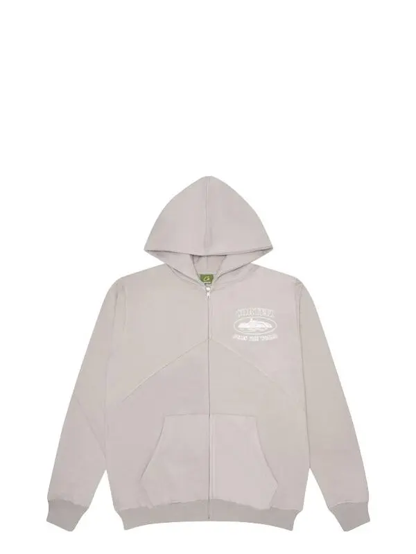 CORTEIZ Superior V2 Zip-up Hoodie - Stone Grey