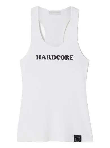 Stella McCartney Hardcore Slogan Tank Top - White