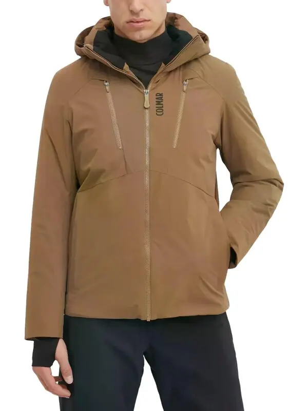 COLMAR Zip Hooded Ski Jacket - Brown