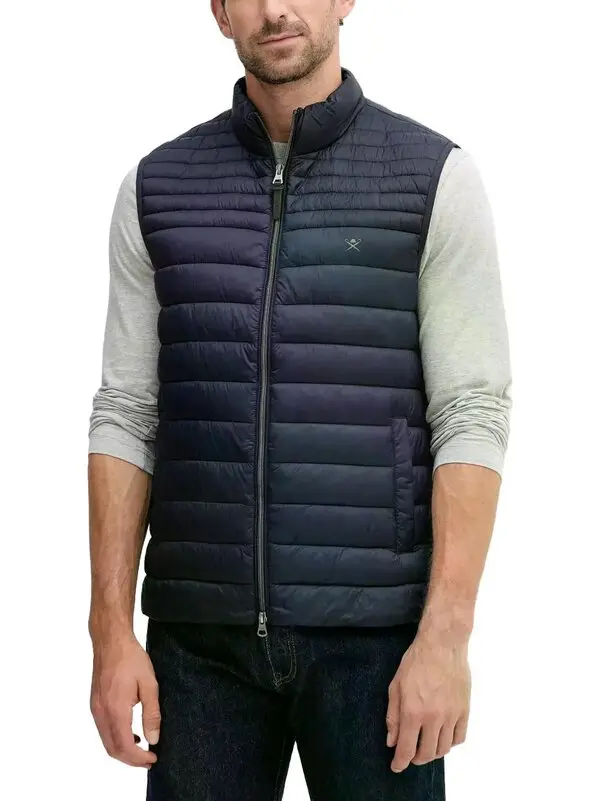HACKETT Zip-up Gilet - Blue