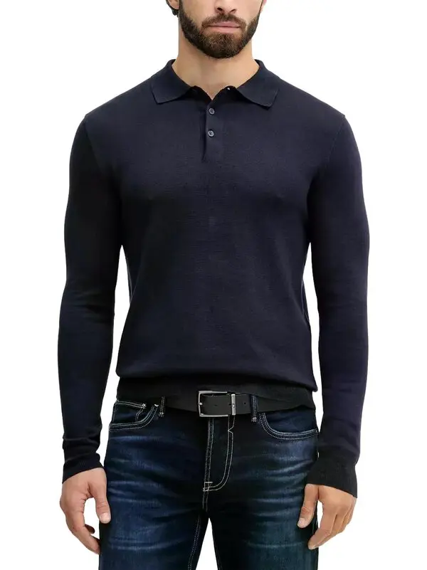 HACKETT Long-sleeve Polo Shirt - Blue