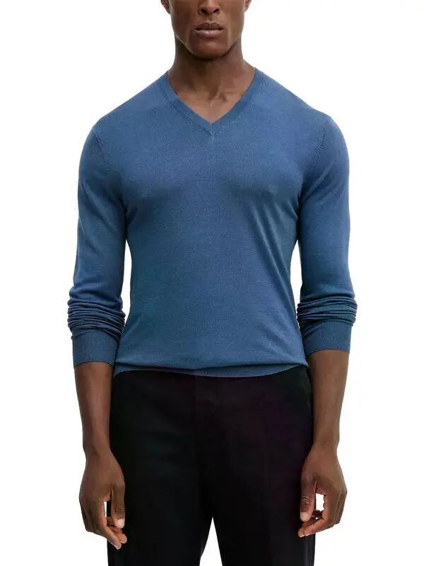 HACKETT V-neck Sweater - Blue
