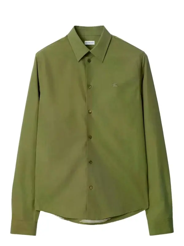 Burberry Equestrian Knight Cotton Shirt - Green