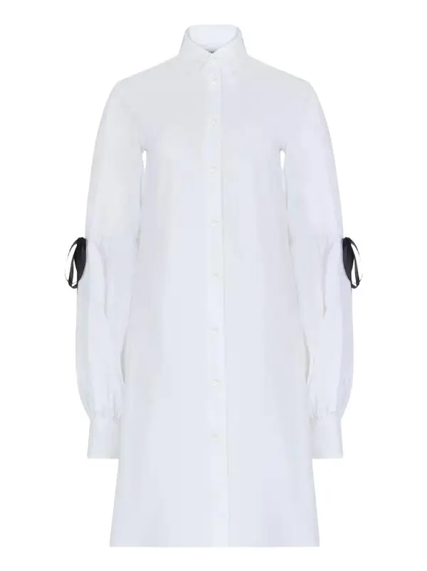 Nina Ricci Bow-detail Shirt Dress - White