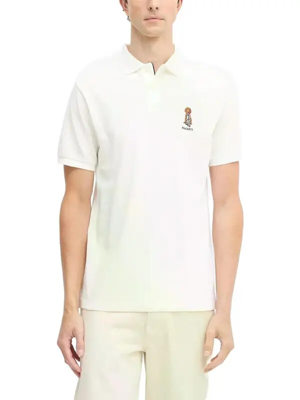 HACKETT Embroidered-logo Polo Shirt - White