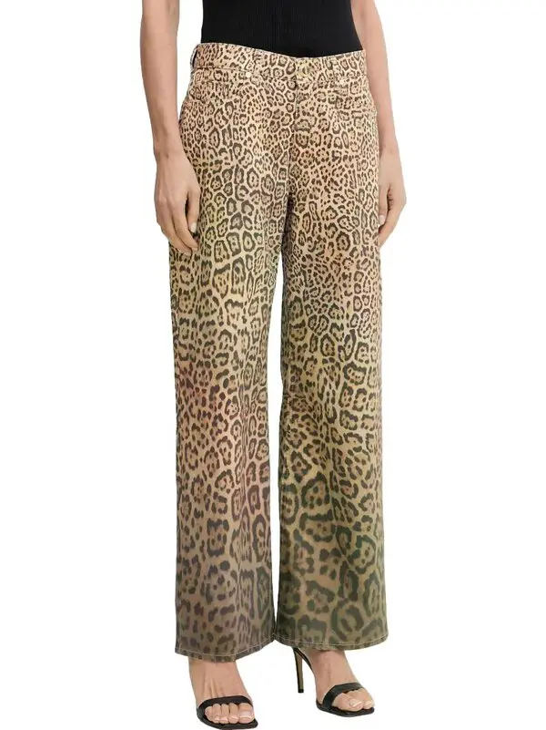 MARCIANO Leopard-print Jeans - Brown