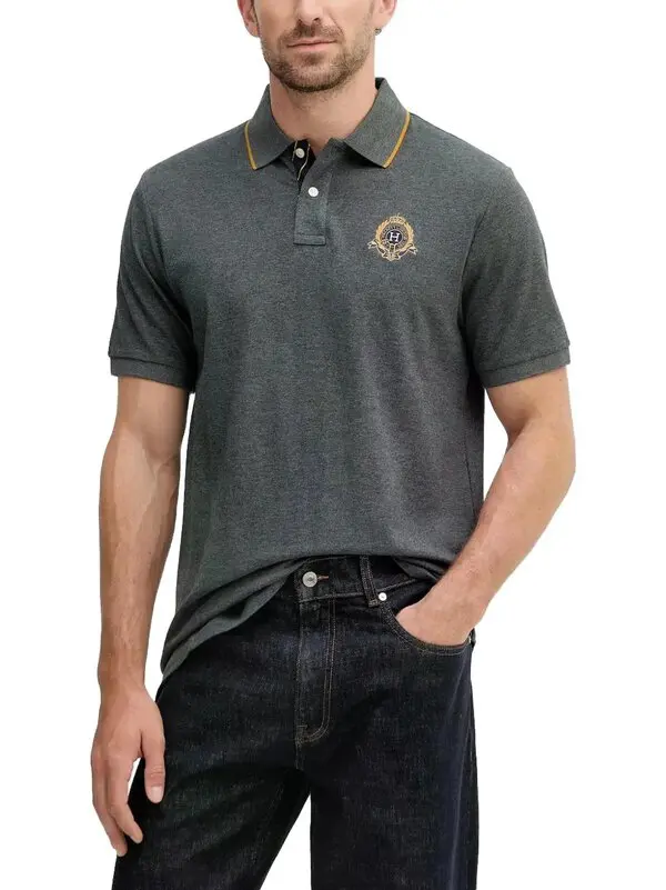 HACKETT Cotton Polo Shirt - Grey