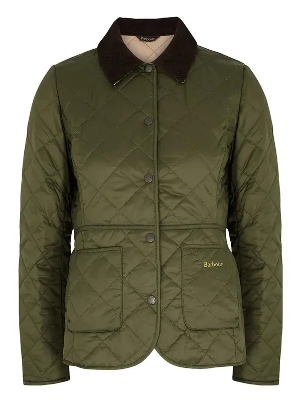 Barbour Deveron Quilted Shell Jacket - Olive