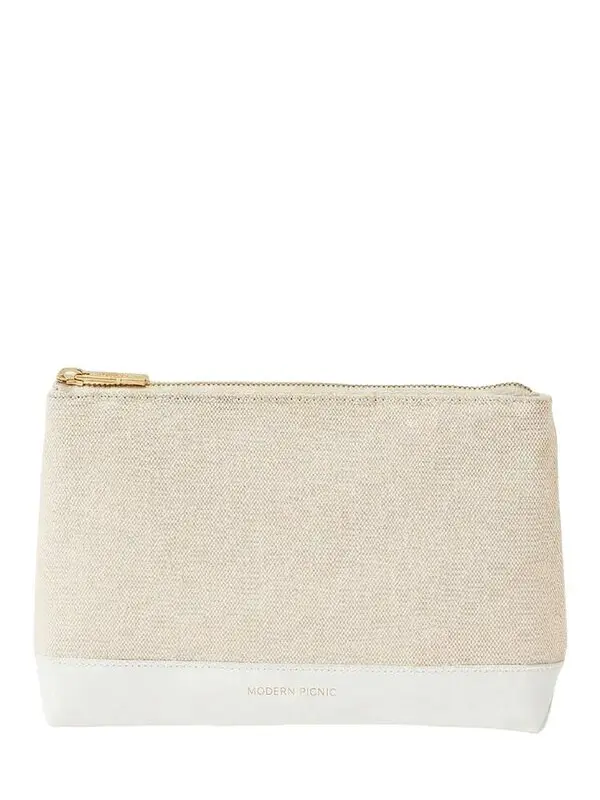 MODERN PICNIC Snacker Pouch - White Canvas