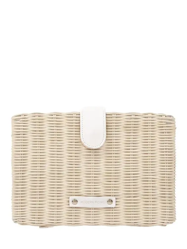 MODERN PICNIC Snacker Pouch - White Wicker