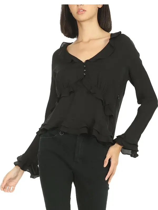 SECRET PON-PON Sander Blouse - Black