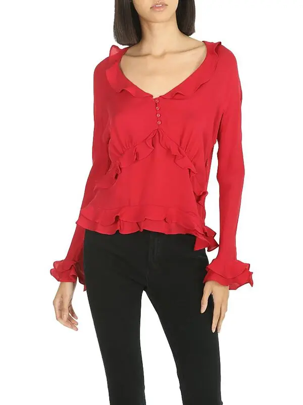 SECRET PON-PON Sander Blouse - Lipstick Red