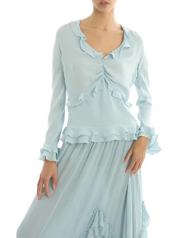 SECRET PON-PON Sander Blouse - Powder Blue