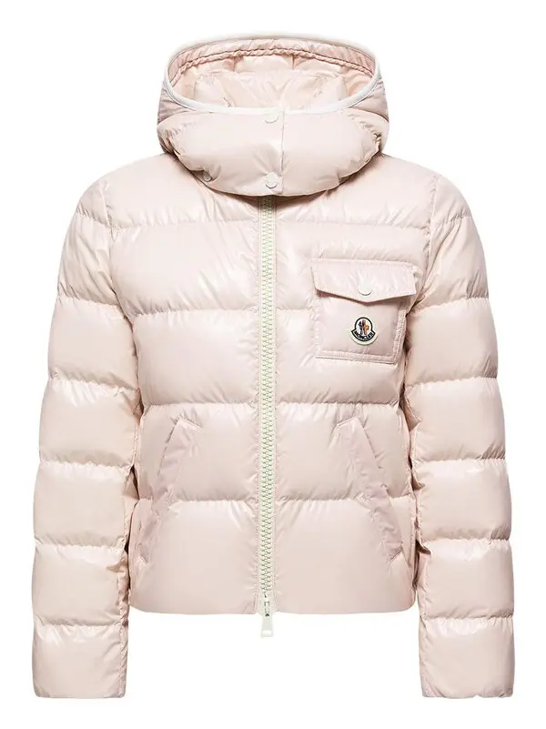 Moncler Andro Hooded Down Jacket - Pink