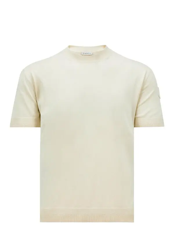 Moncler Silk & Cotton T-shirt - White