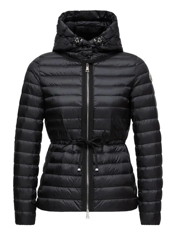 Moncler Raie Hooded Short Down Jacket - Black