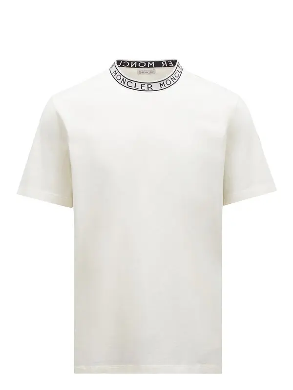 Moncler Logo-trimmed Cotton T-shirt - White