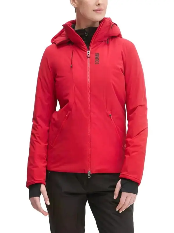 COLMAR Hooded Zip Ski Jacket - Red