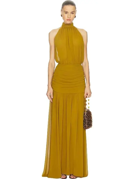 CAMILA COELHO Yaritza Gown - Chartreuse