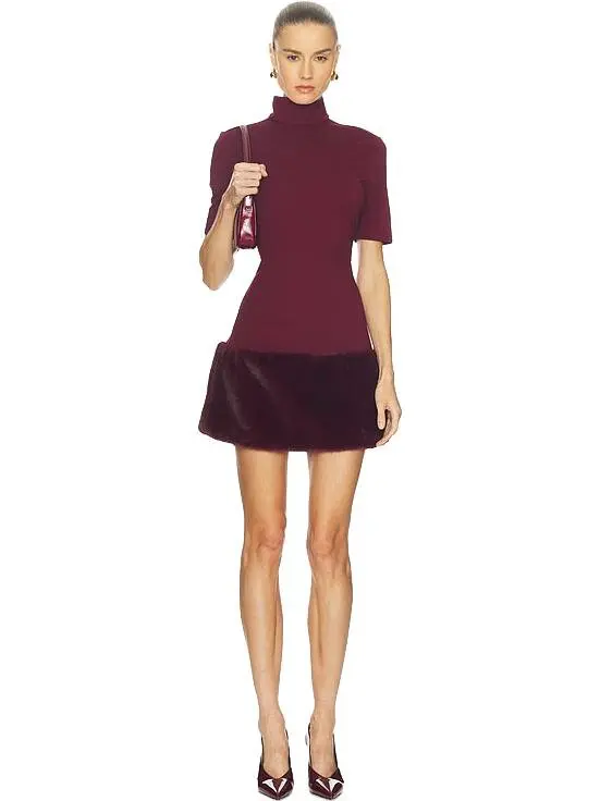 CAMILA COELHO Isadora Mini Dress - Burgundy
