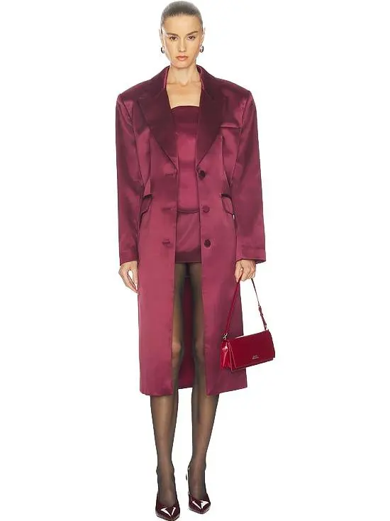 CAMILA COELHO Haliee Coat - Oxblood