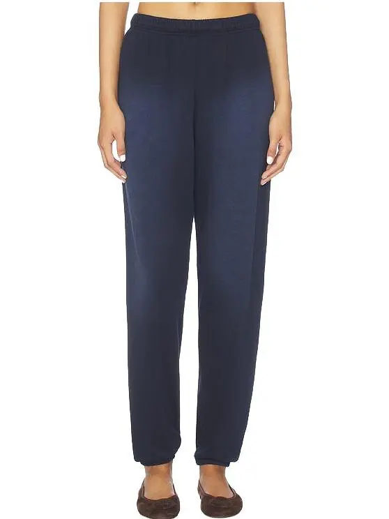 Michael Lauren Boyfriend Sweatpant - Bleached Navy