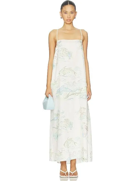 ROAME. Carolina Maxi Dress - Neptuna