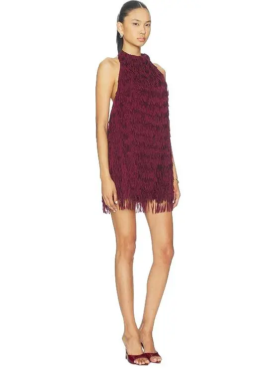 ROAME. X Raffaella Fringe Dress - Sangria