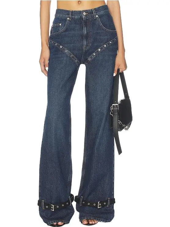 PALMATIC STUDIO Cory Extra Straight Leg - Denim Blue