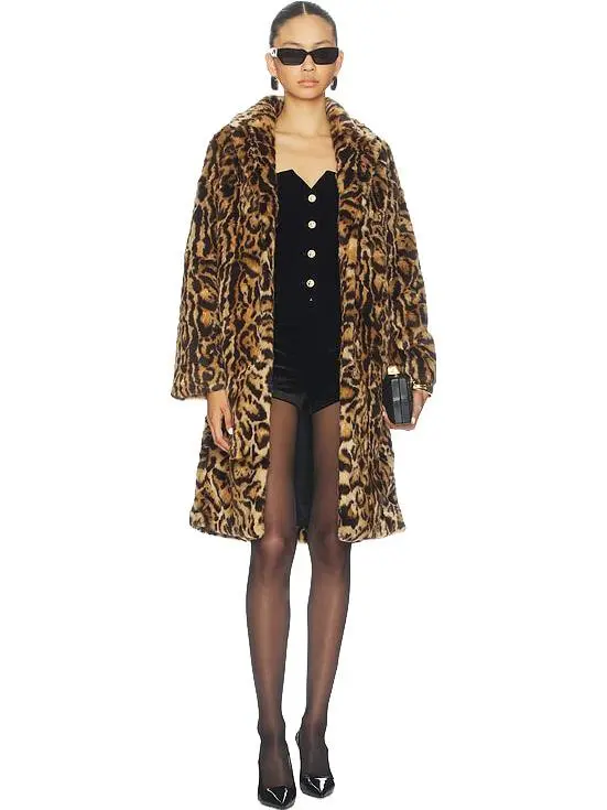 Adrienne Landau Heritage Coat - Large Cheetah