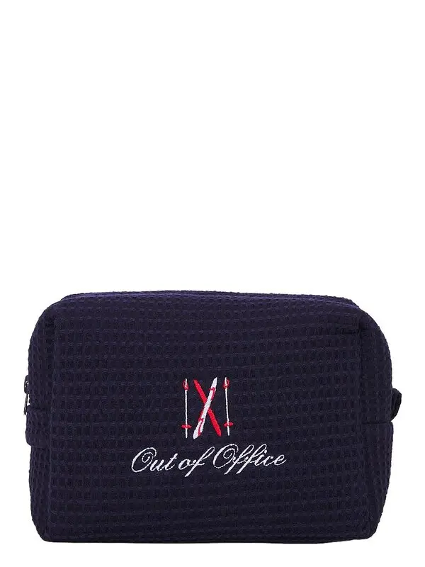 ABBODE Ski Vacation Waffle Pouch - Navy