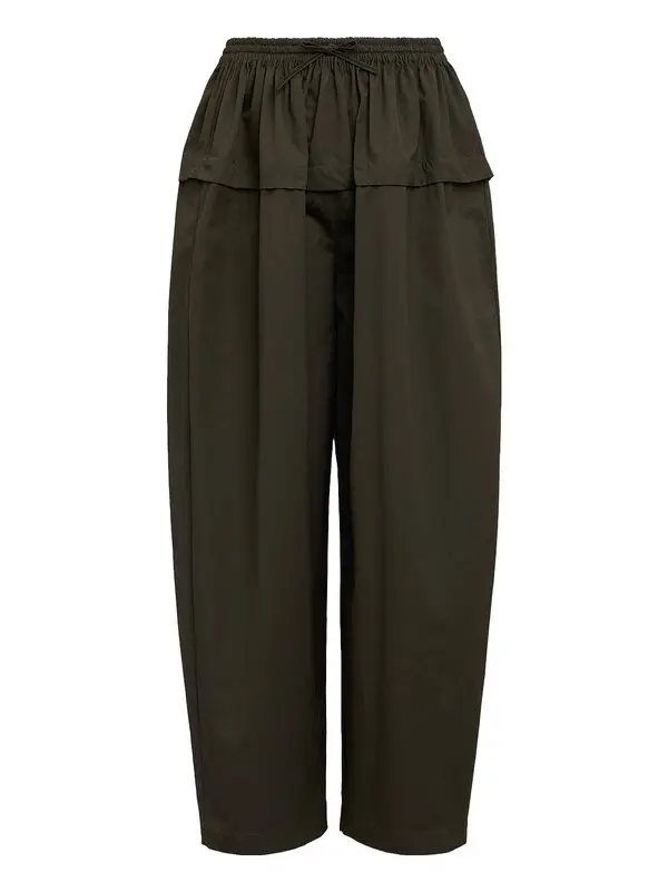 Alaïa Peplum Pant - Olive