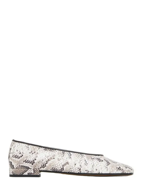 Giorgio Armani Python-print Ballerinas - Patterned