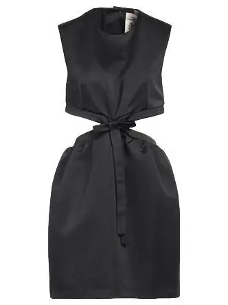 SEMICOUTURE Bow-detailed Mini Dress - Black