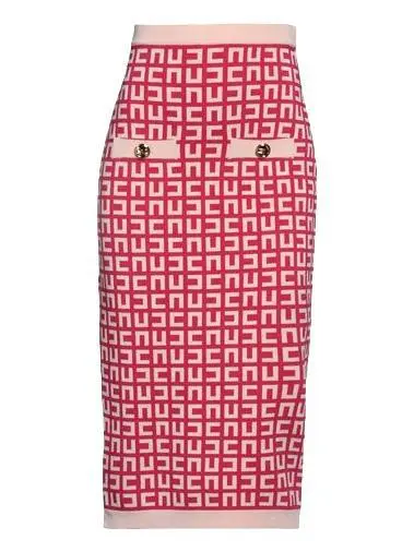 Elisabetta Franchi Pencil Midi Skirt - Magenta