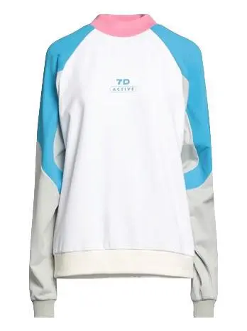 7 DAYS ACTIVE Synthetic Jersey Sweatshirt - White