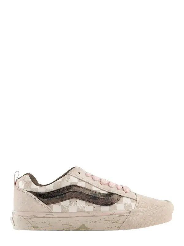 VANS Knu Skool Pop Mart Space Mollyin Sneakers - Oatmeal Beige/sepia Rose Pink
