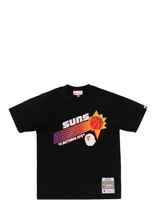 A BATHING APE X Mitchell & Ness Nba Phoenix Suns Tee Shirt - Black