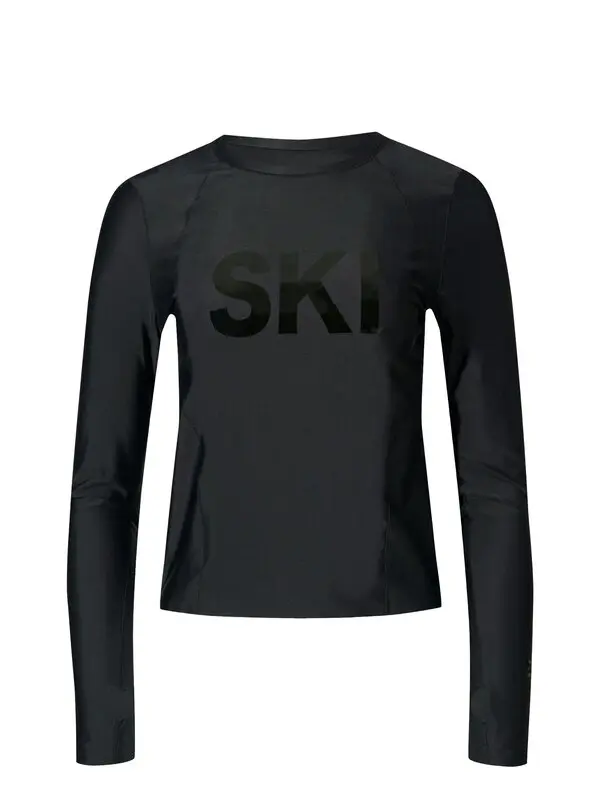 Perfect Moment Crewneck Baselayer Top - Black