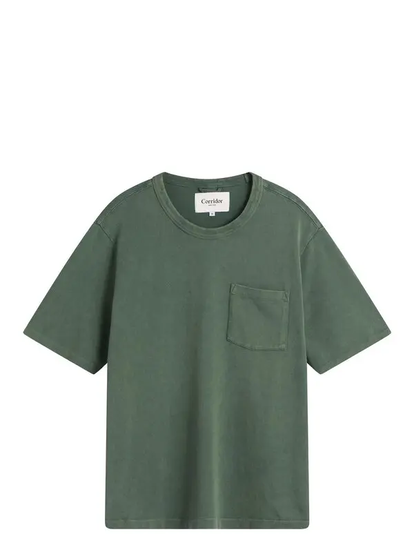 CORRIDOR Pocket Garment Dye T-shirt - Alpine