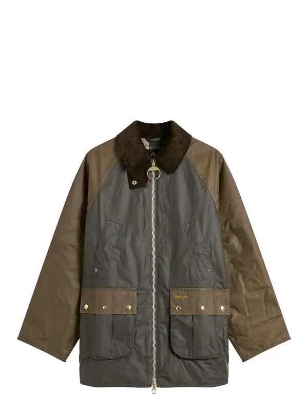 Barbour Kettlewell Waxed Cotton Jacket - Archive Olive/beech/tartan