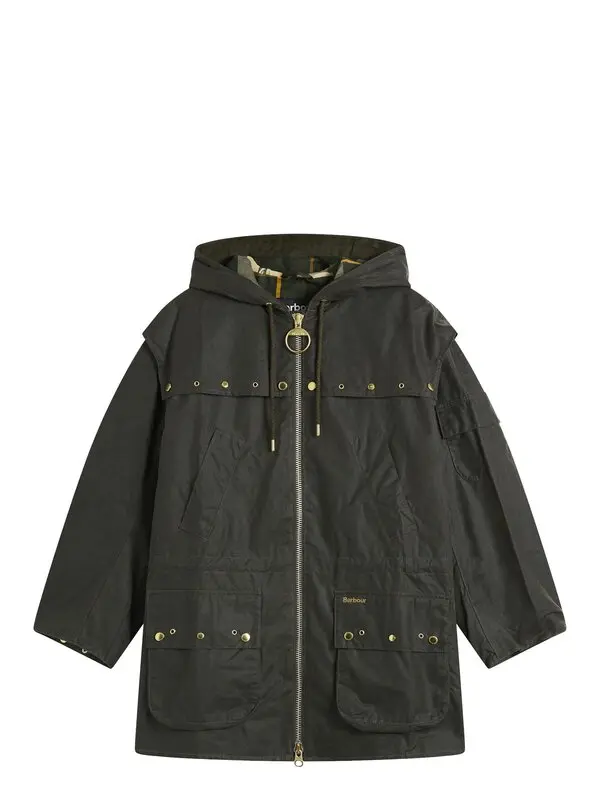 Barbour Aberford Wax Jacket - Archive Olive/ancient Tartan