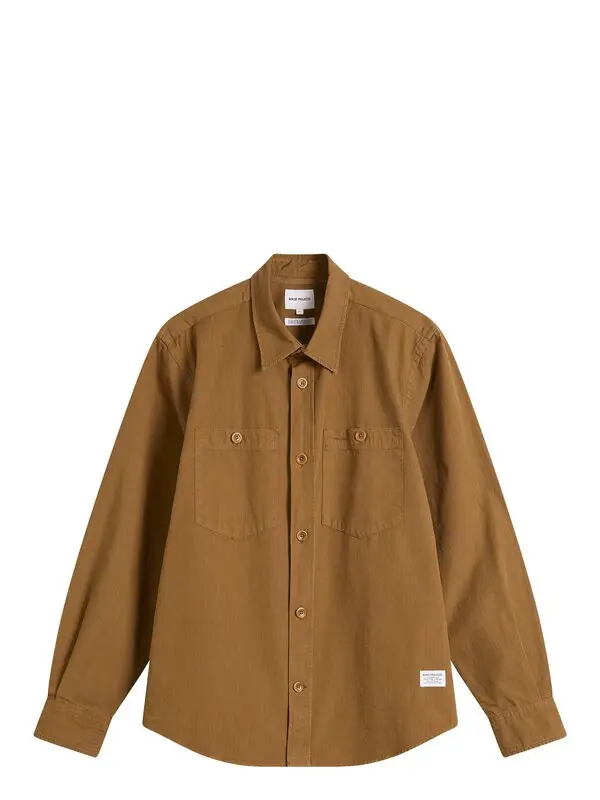 Norse Projects Algot Cotton Ripstop Relaxed Shirt - Duck