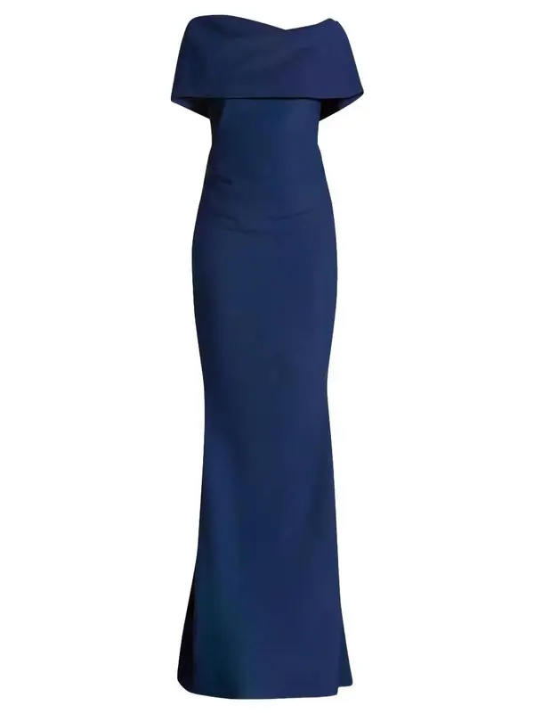 GRETA CONSTANTINE Joseph Draped Gown - Blue